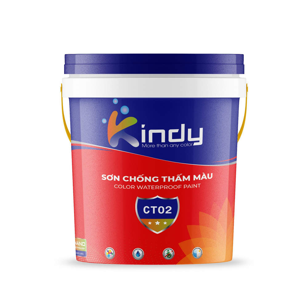 Sơn chống thấm màu cao cấp CT02 – Sơn Kindy – Bảo vệ ngôi nhà, tô đẹp cuộc sống